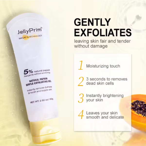 Jelly Prim Natural Papain Exfoliating Peeling Gel Body Facial Scrub De ...